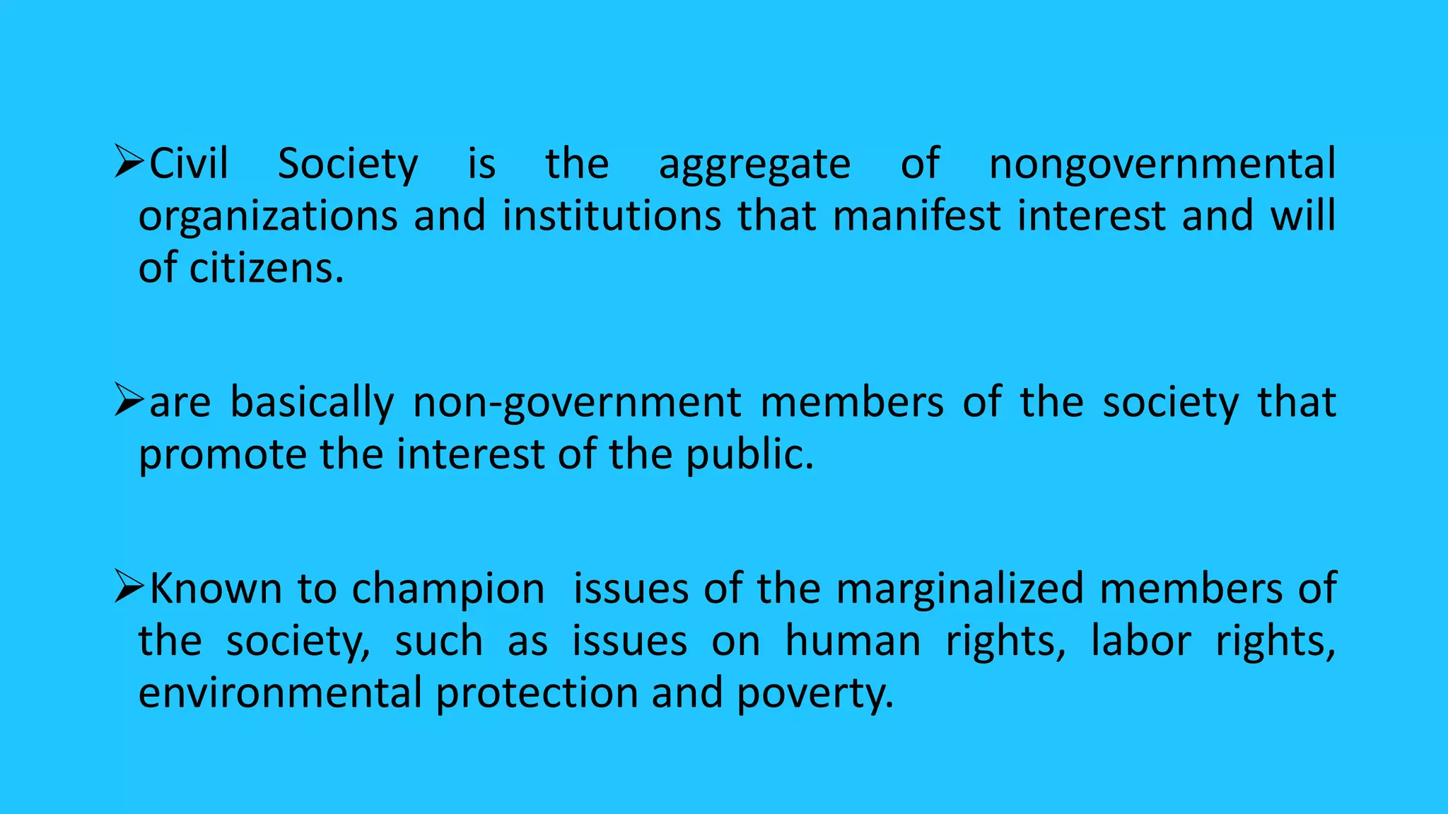 Lesson 11: CIVIL ORGANIZATION AND SOCIAL MOVEMENTS | PPTX