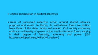 Lesson 11: CIVIL ORGANIZATION AND SOCIAL MOVEMENTS | PPTX