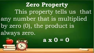 PROPERTIES OF MULTIPLICATION | PPTX