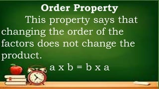 PROPERTIES OF MULTIPLICATION | PPTX