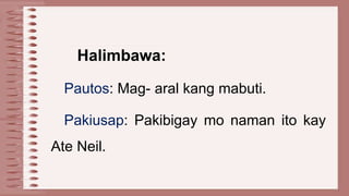 Uri Ng Pangungusap | PPTX