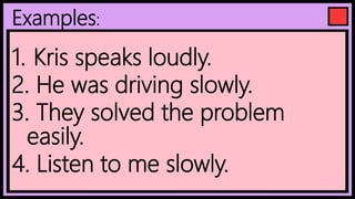 Types of Adverbs | PPTX