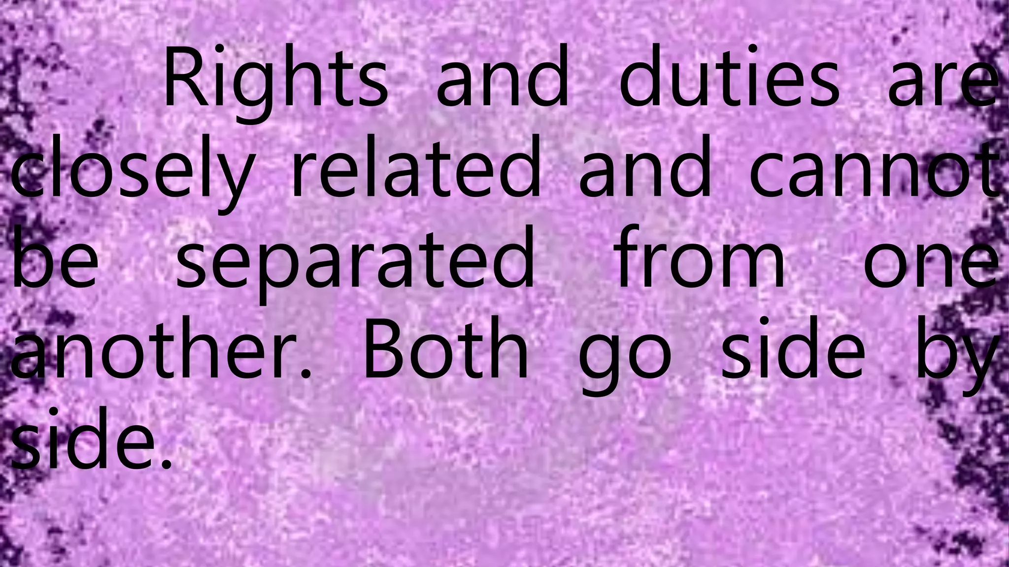 Responsibilities for the Given Rights | PPTX