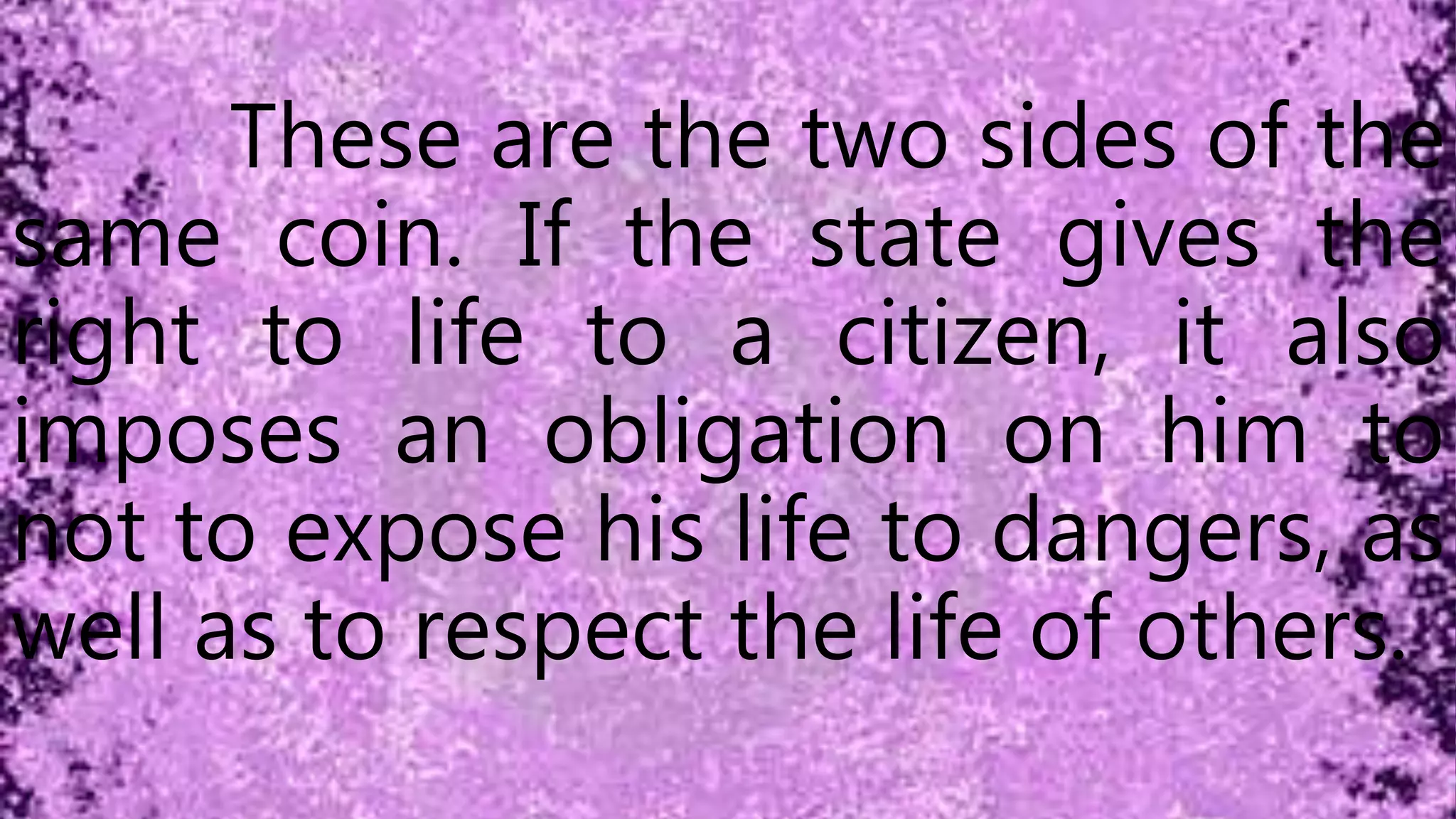 Responsibilities for the Given Rights | PPTX