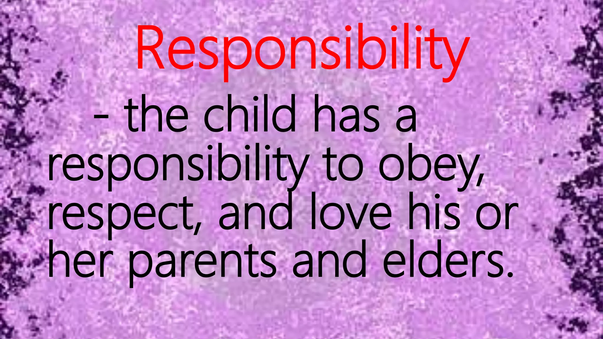 Responsibilities for the Given Rights | PPTX