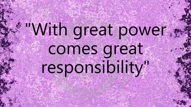 Responsibilities for the Given Rights | PPT