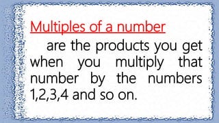 Multiples | PPT