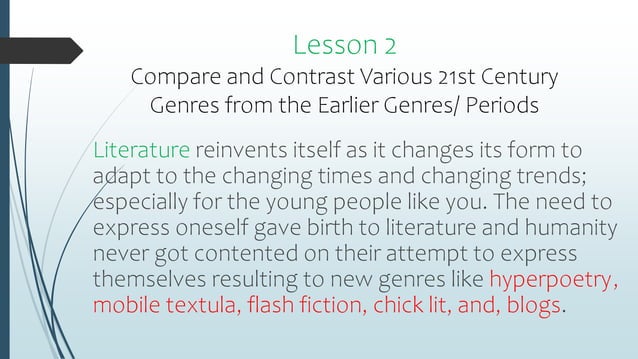 lesson 2.pptx | Fiction | Books and Literature