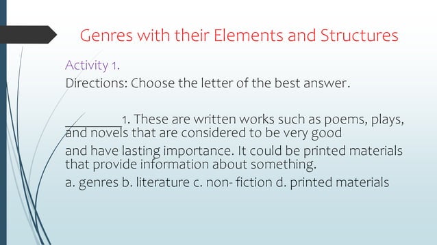 lesson 2.pptx | Fiction | Books and Literature