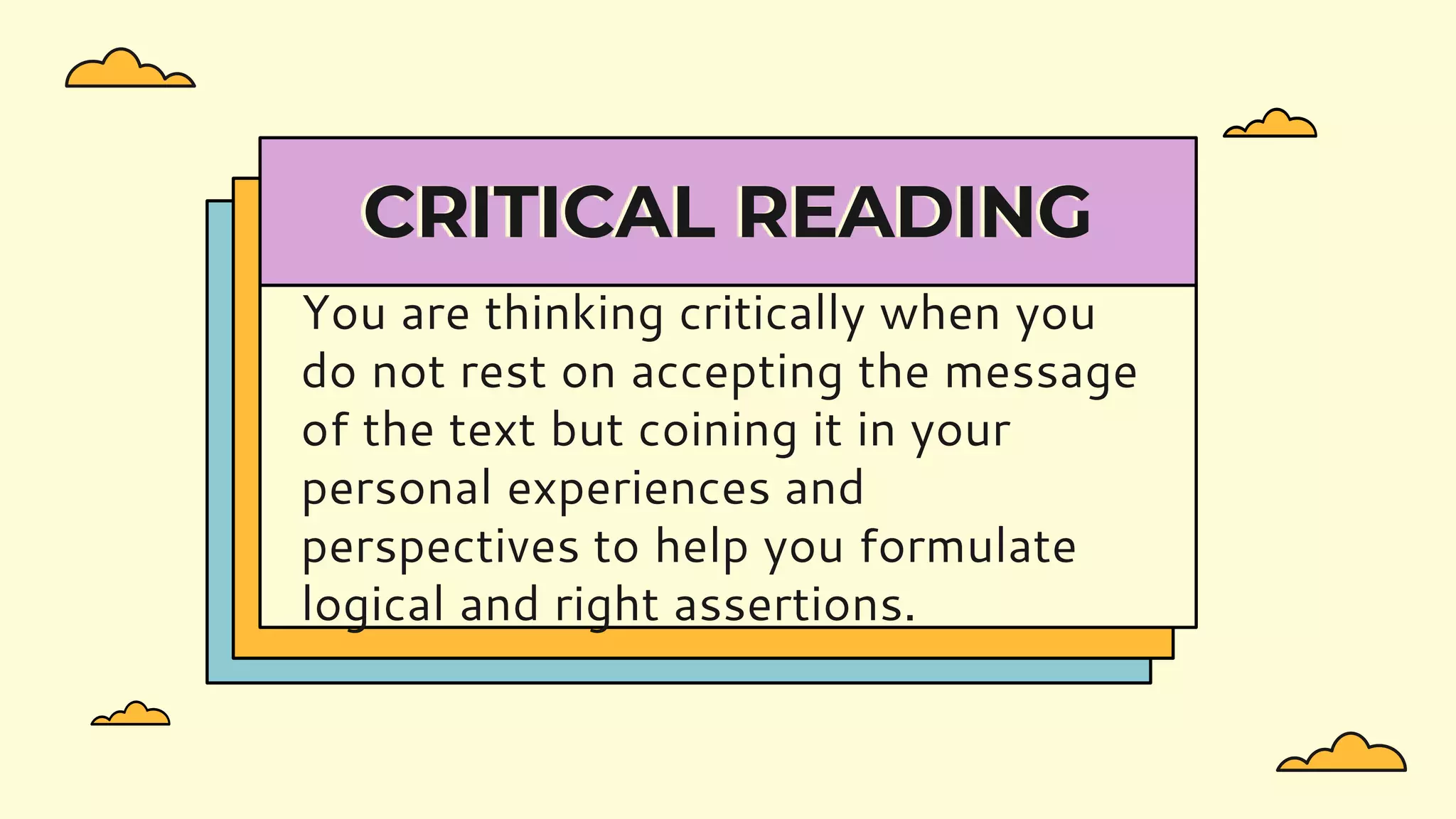 Critical Reading as Reasoning | PPTX