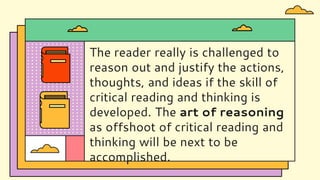 Critical Reading as Reasoning | PPTX