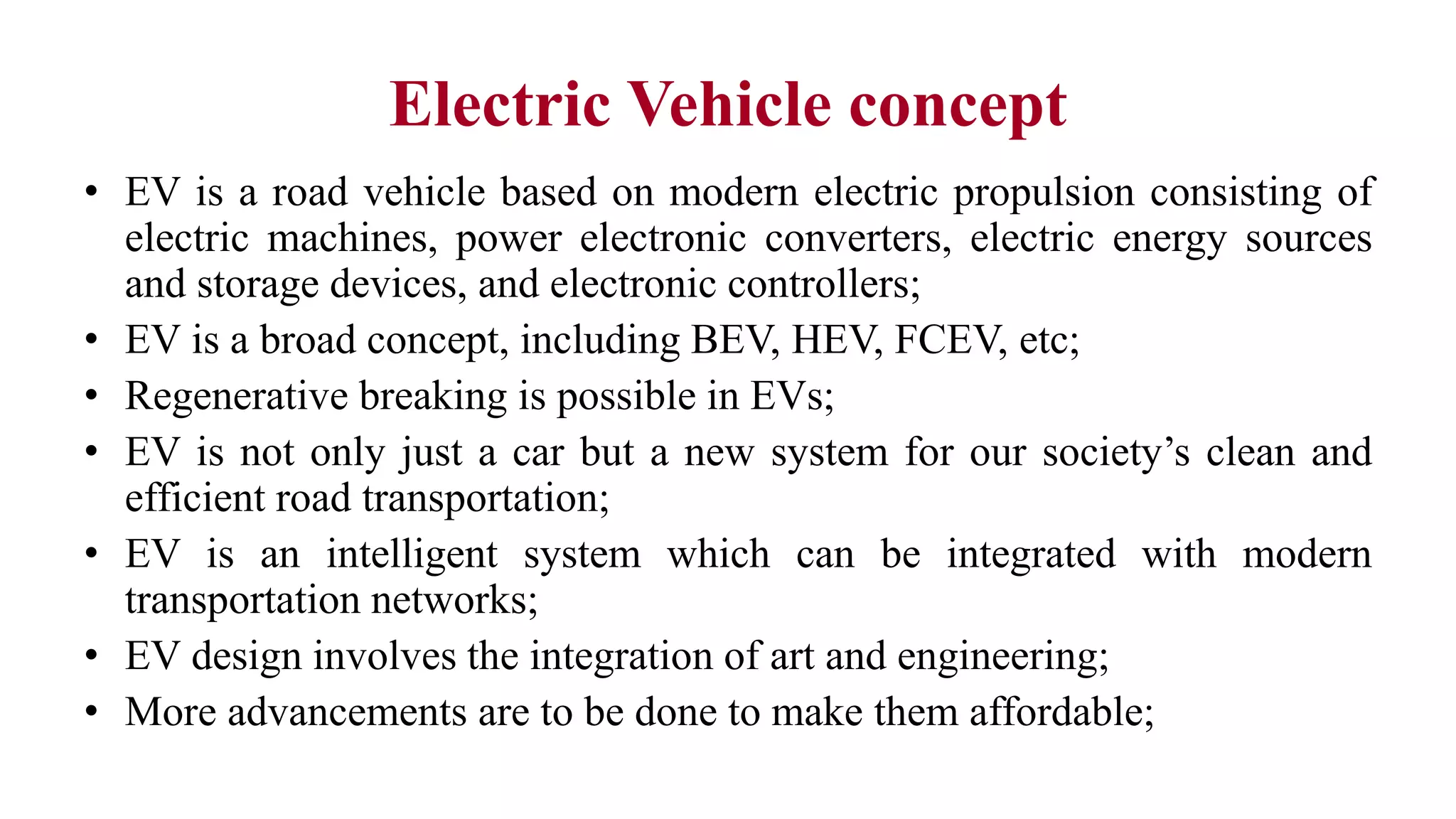 Concept of EV | PPTX