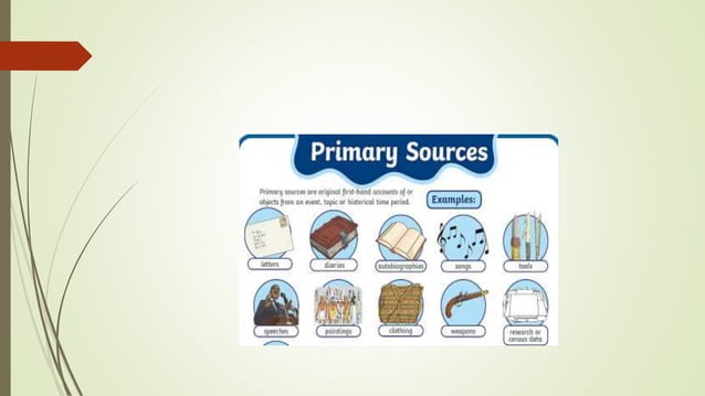 primary and secondary sources history.pptx | Secondary Education ...