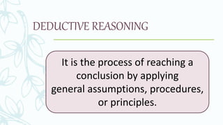 Lesson 2.3 Mathematical Reasoning and Logic | PPTX