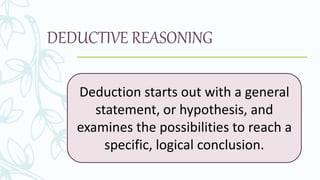 Lesson 2.3 Mathematical Reasoning and Logic | PPTX