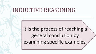 Lesson 2.3 Mathematical Reasoning and Logic | PPTX