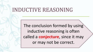 Lesson 2.3 Mathematical Reasoning and Logic | PPTX