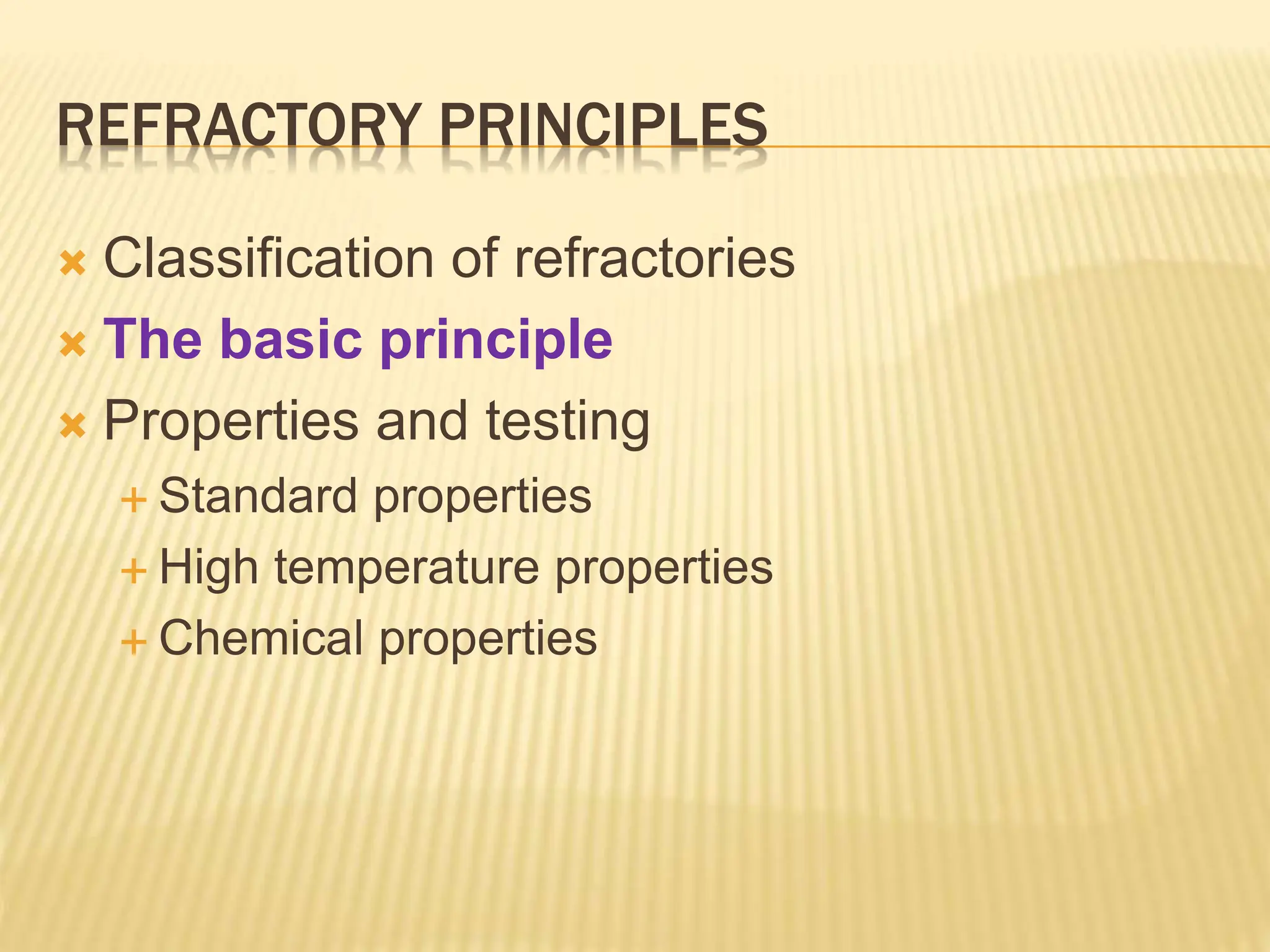 refractory engineering material guideline | PPT