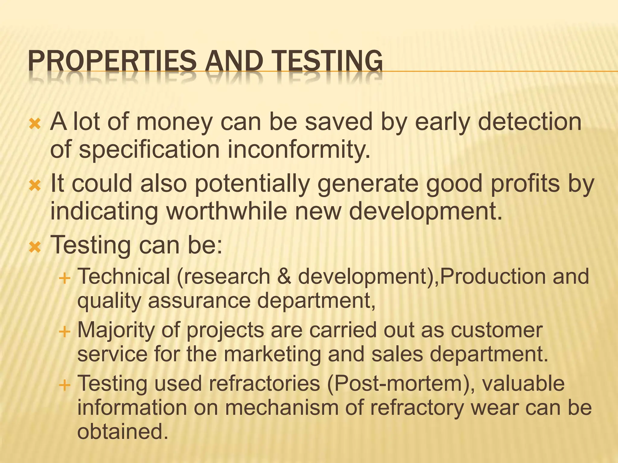 refractory engineering material guideline | PPT