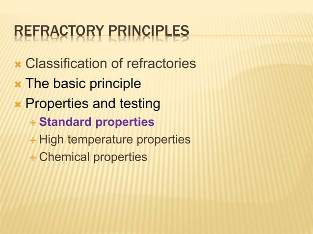 refractory engineering material guideline | PPT