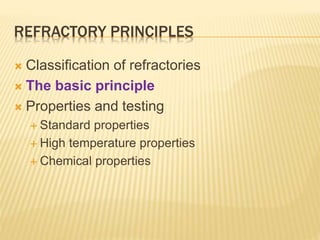 refractory engineering material guideline | PPT