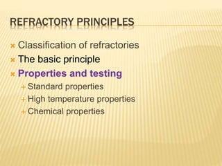 refractory engineering material guideline | PPTX