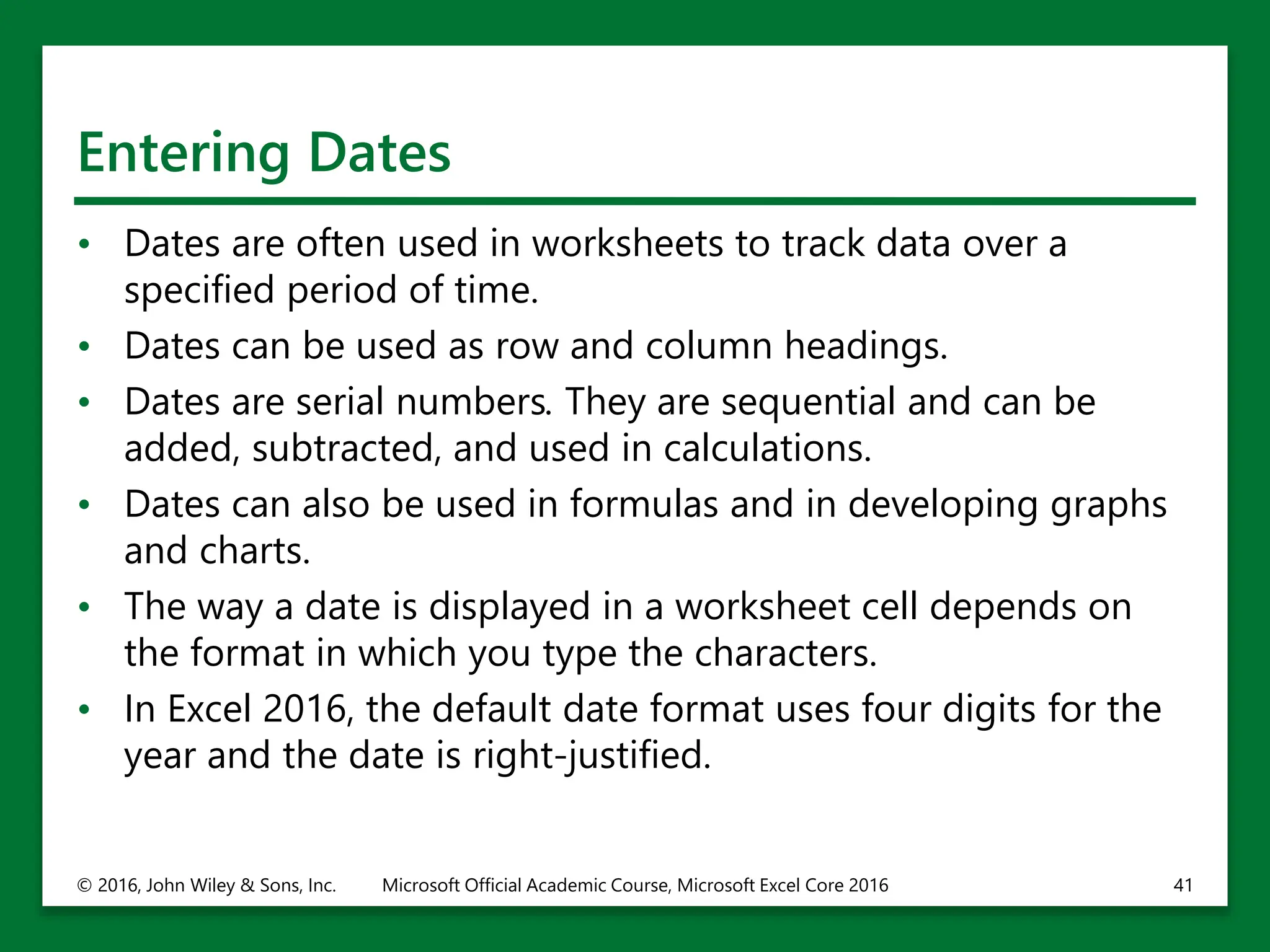 Working with excel.ppt Microsoft 2016.pt