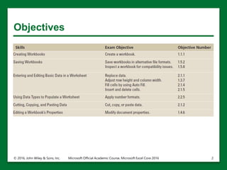 Working with excel.ppt Microsoft 2016.pt