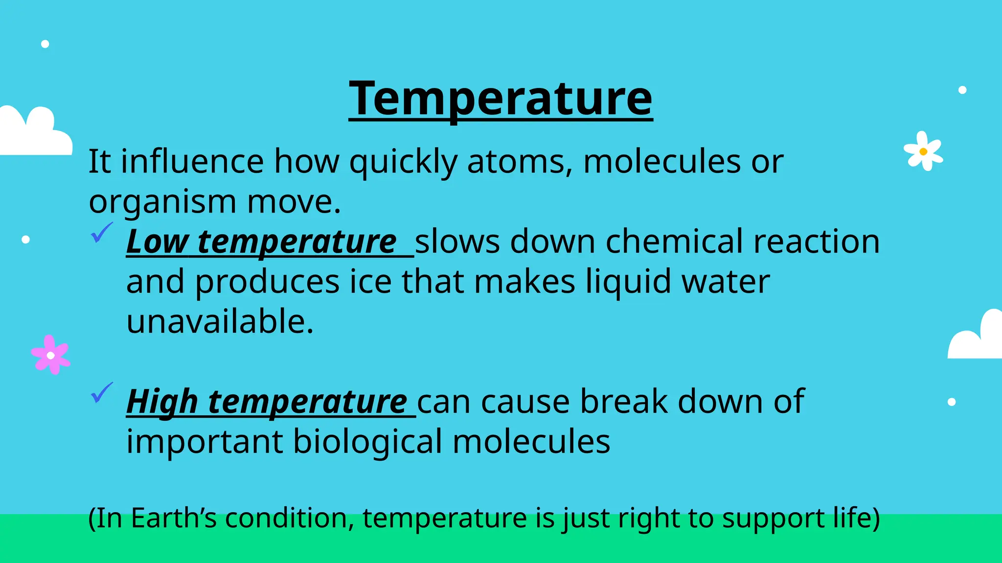 Characteristics of Earth Necessary to support life | PPTX