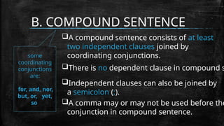LESSON 2.B ENGLISH 8 - GRAMMAR - SENTECES | PPTX