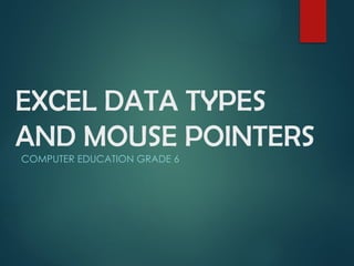 Lesson#2.2 - Excel Data Types and Mouse Pointers.pptx