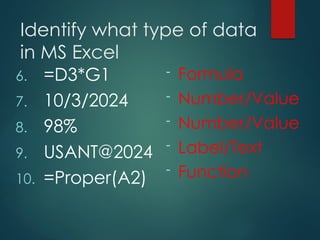 Lesson#2.2 - Excel Data Types and Mouse Pointers.pptx