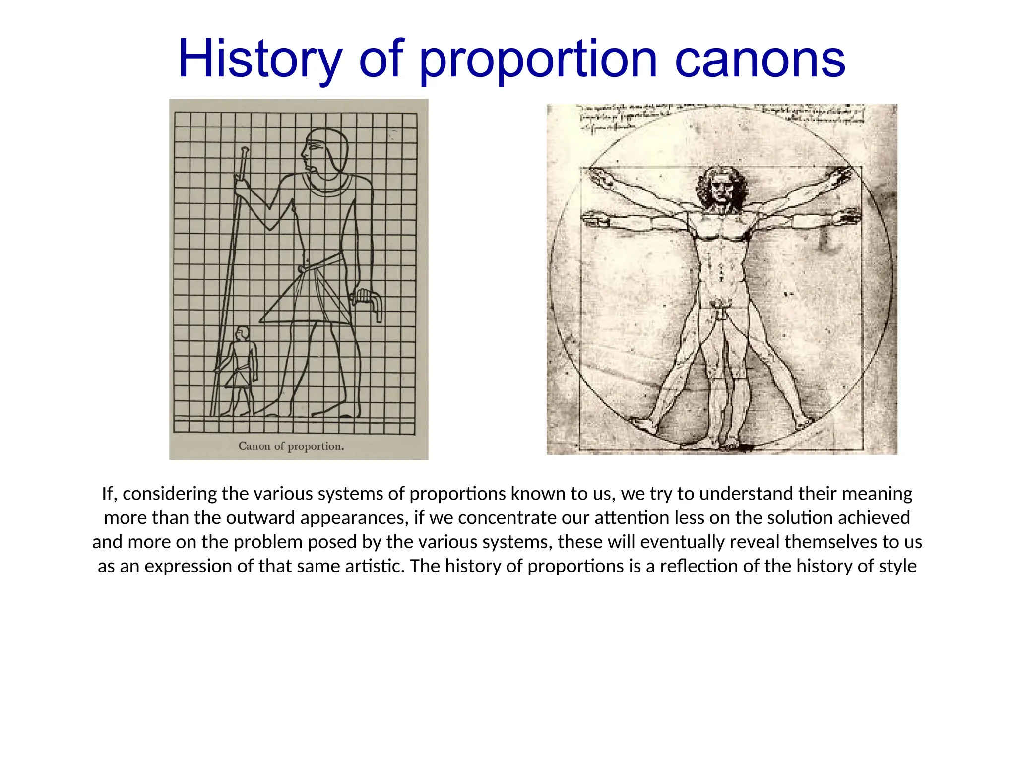 Canon of proportion, Paleolitic and Egypt.ppt