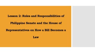 Lesson 2. Legislative process (Step-by-step procedure in making bill ...