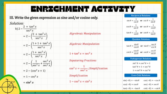 Lesson 2 4 1 Fundamental Trigonometric Identities Pdf