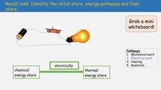 Energy transfers and pathways. Energy changes stores via pathways | PPTX