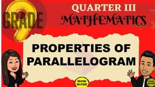properties of parallelogram square rectangle and rhombus | PPT