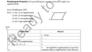 properties of parallelogram square rectangle and rhombus | PPTX