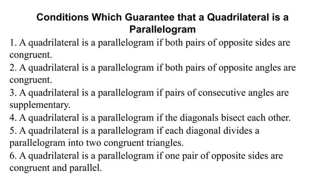 properties of parallelogram square rectangle and rhombus | PPT