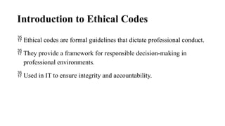 Lesson 2: Ethical Codes for Social and Prof Issues.pptx