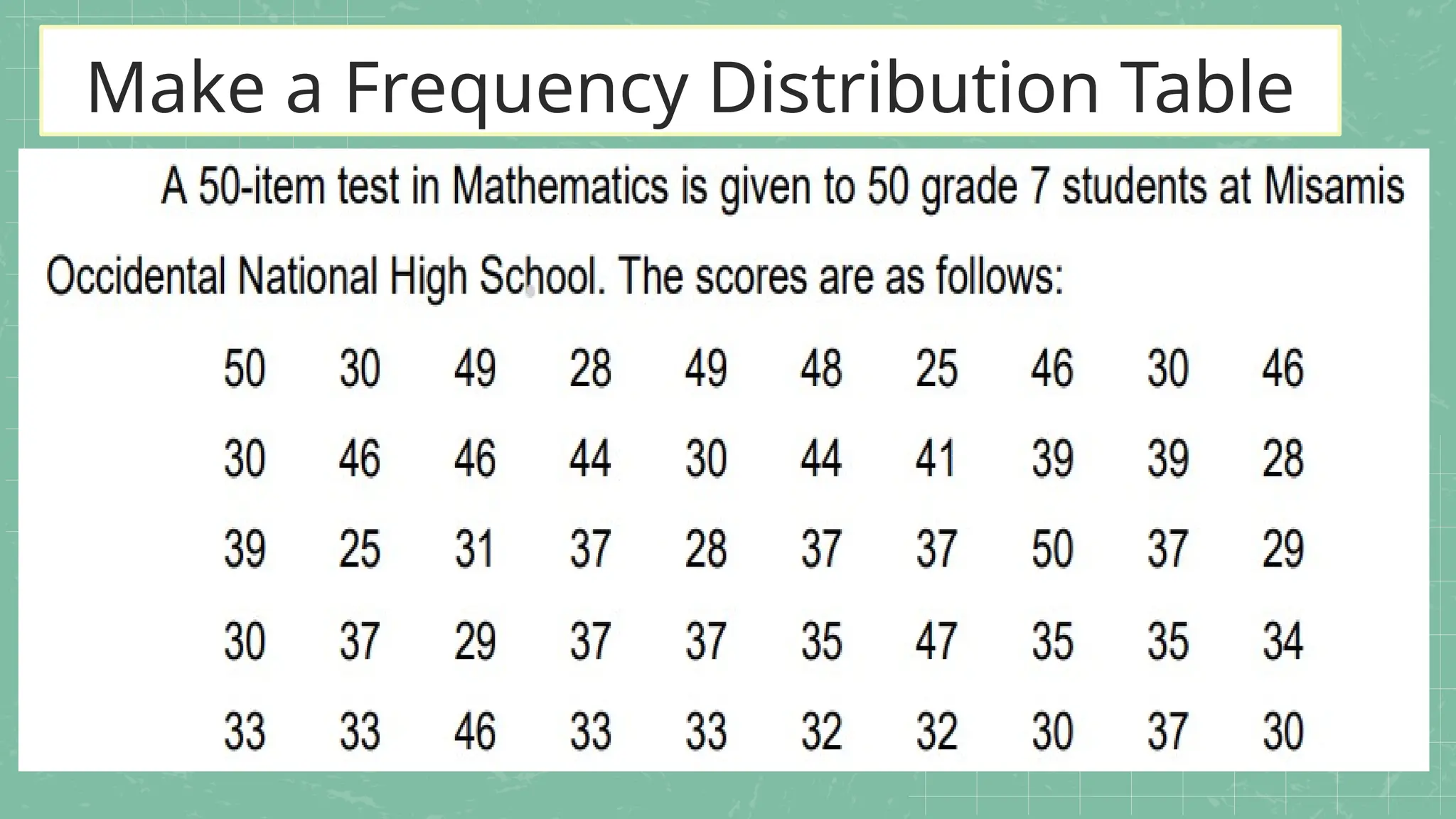 LESSON 2.pptx math 7 quarter 3 frequency distribution table | PPTX