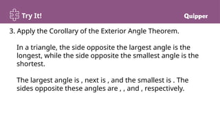 Understanding Exterior Angle Inequality and Theorems in Triangles | PPTX