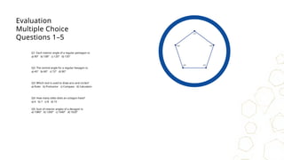 Drawing and Constructing Regular Polygons Using Geometric Tools | PPTX