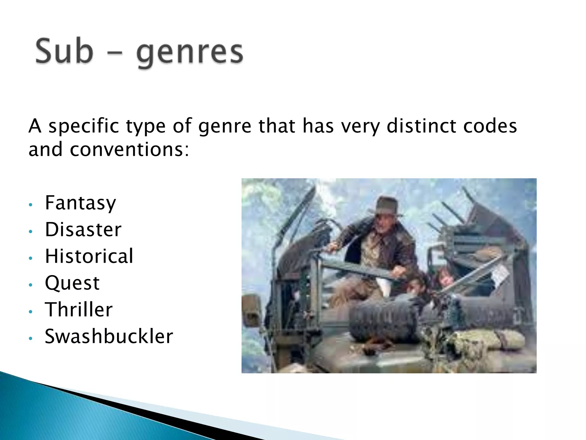 GCSE Media Action Adventure Lesson 2 - action adventure films intro | PPT