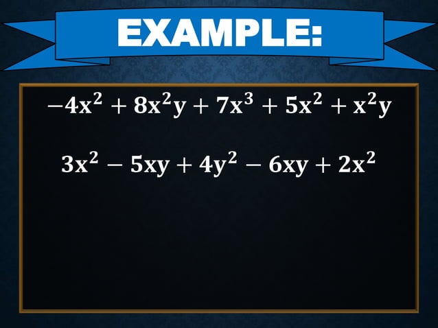 Add and subtract terms | PPTX