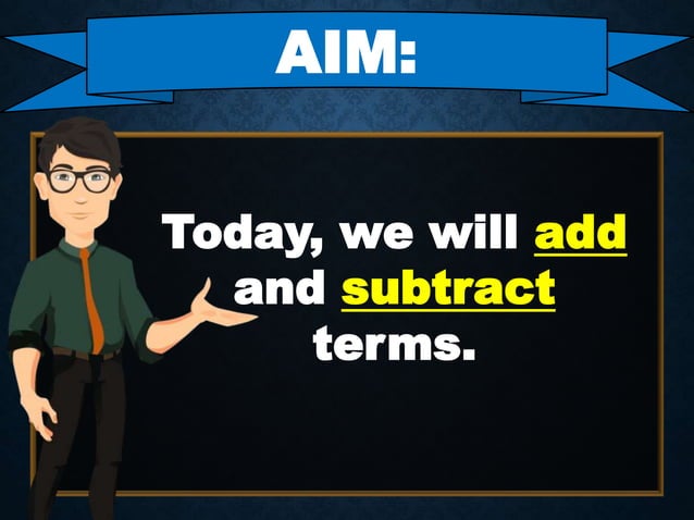 Add and subtract terms | PPTX