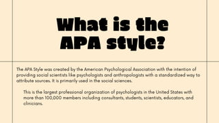 APA Citation Basics | PPT