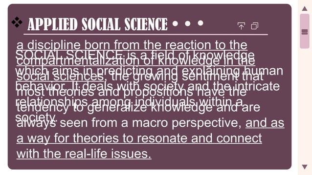 LESSON 2- APPLIED SOCIAL SCIENCEAPPLIED SOCIAL SCIENCEAPPLIED SOCIAL ...