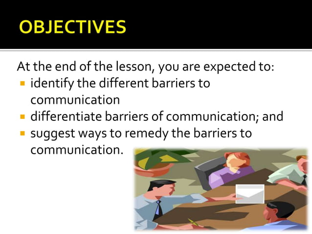Barriers and other variables of the communication | PPT
