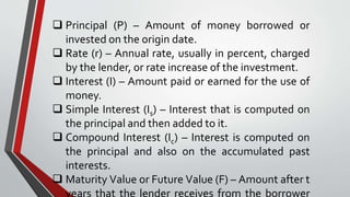 Lesson 2 basic terminologies of investment | PPTX